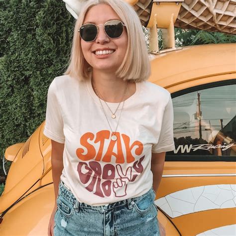 Tan Graphic Shirt Etsy