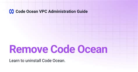 Remove Code Ocean Code Ocean Vpc Administration Guide