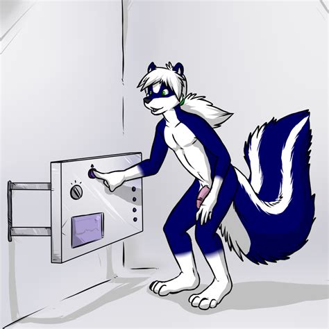 Rule 34 Aggrobadger Anthro Blue Fur Fur Hair Male Male Only Mammal Nude Penis Simple