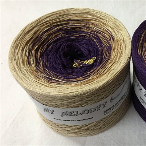Annas Song Purple Gradient Yarn Brown Gradient Yarn Purple