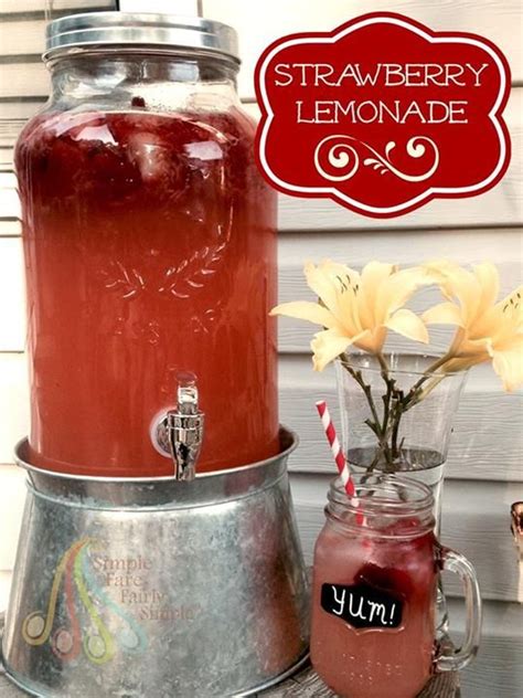 Simple Fare Fairly Simple Strawberry Lemonade Strawberry Lemonade