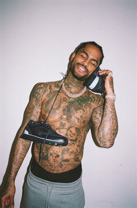 Dave East Back Tattoo Dave East Neck Tattoo American Rapper Dave