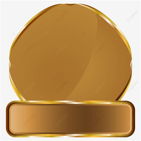 Anniversary Badge Gold Circle With Golden Rectangle Ribbon Frame Anniversary Badge Circle Gold