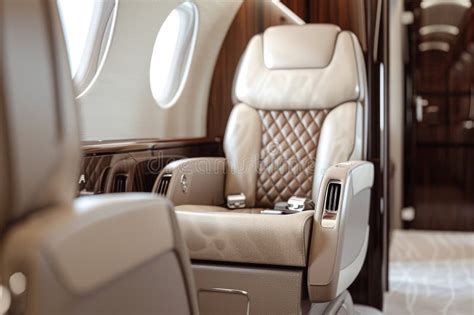 Business Comfort And Eleglance Chair When Fly With Airline Stock