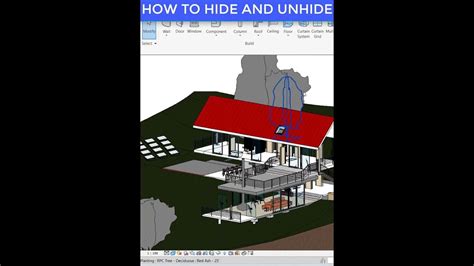 Revit How To Hide And Unhide Elements In View Shorts Youtube