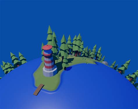 Low Poly Planet Rblender