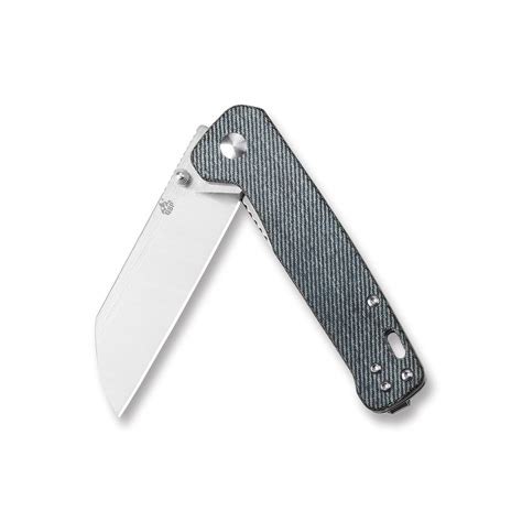 Qsp Penguin D2 Denim Micarta Liner Lock Qsp Knife
