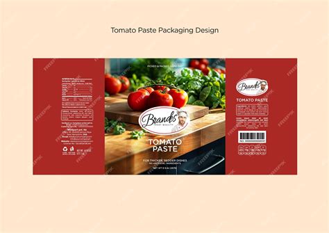 Premium Vector Premium Tomato Paste Packaging Label Design For Cans