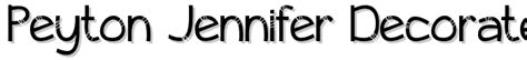 Peyton Jennifer Decorated Font — Free Comic Fancy Font Pickafont