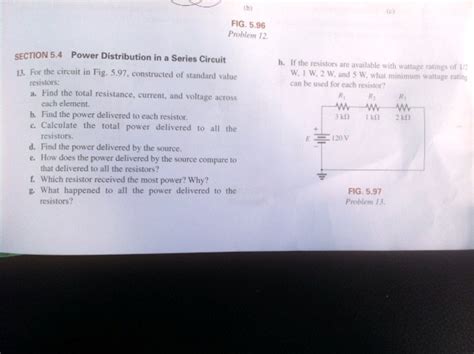 SOLVED B FIG 5 96 Problem 12 H If The Resistors Are Available With Wattage Ratings Of 1 2 W