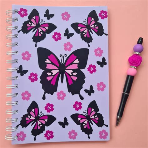 Floral Butterfly Notebook And Pen Bundle Scarlia Floral Butterfly Notebook And Pen Bundle Scarlia