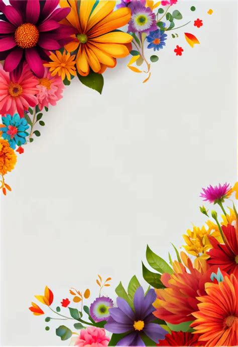 17 Colorful Flower Border Designs