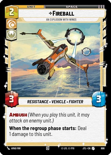 Fireball An Explosion With Wings Foil Jump To Lightspeed Star