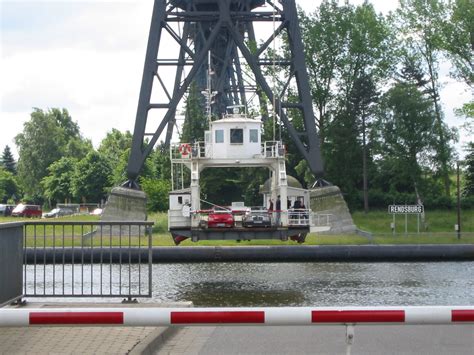 Wo Ist Das Die Schwebefähre Unter Der Hochbrücke In Rendsburg