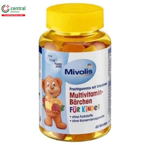 Kẹo Gấu Đức Mivolis Multivitamin Giúp Trẻ ăn Ngon Tăng Sức đề Kháng