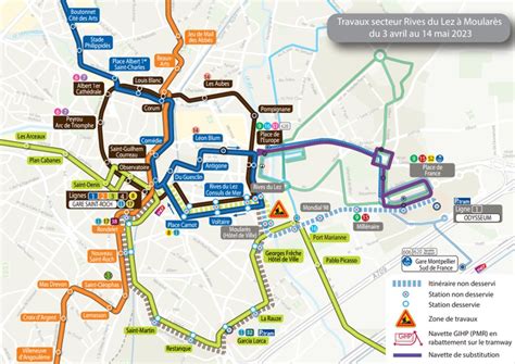 2 Avril 2023 En Centre Ville De Montpellier Les Itinéraires Des