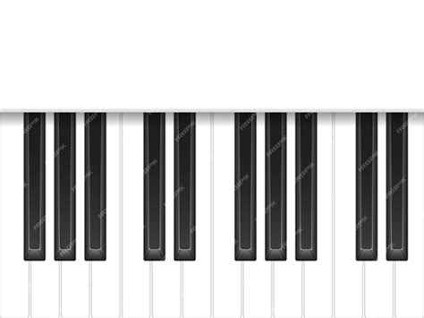 피아노 건반 프리미엄 벡터