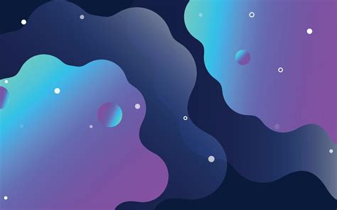 Floating Liquid Blobs Abstract Colorful Banner With Fluid Shapes Futuristic Composition With