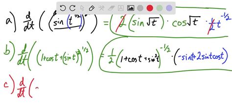 SOLVED Use The Product Rule To Differentiate The Following Functions A Y Sinx Cosx B Y Lnt