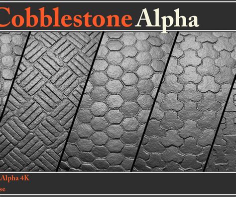 Artstation 100 Cobblestone Alpha Maps Video How To Use Brushes