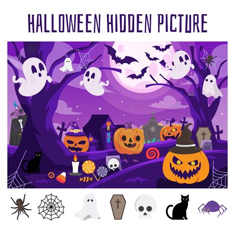 Halloween Hidden Objects 15 Free Pdf Printables Printablee Идеи