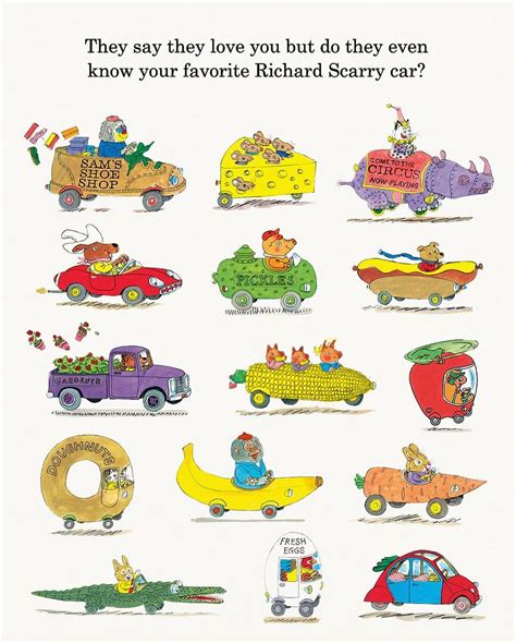 Richard Scarry Characters Richard Scarry Cheese Car Apple Car Richard Scarry Busy World Of