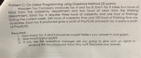 solved problem b on assignment method 10 points