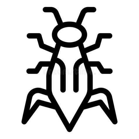 Big Black Cockroach Insect Spreading Its Legs And Antennae Stock Vector