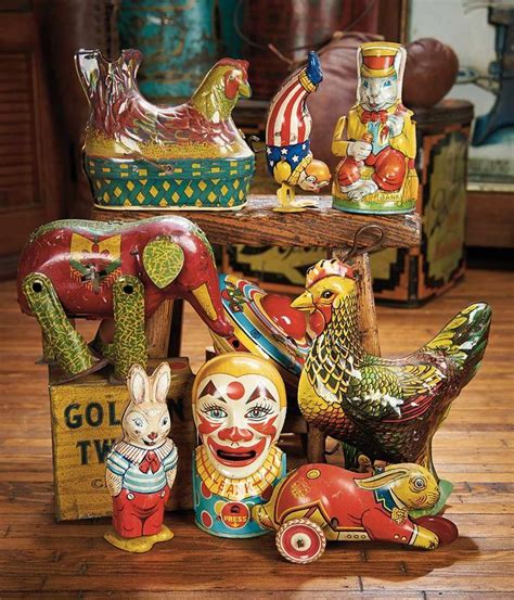 Collection Of Vintage Tin Toys Vintage Toys Tin Toys Toy Collection