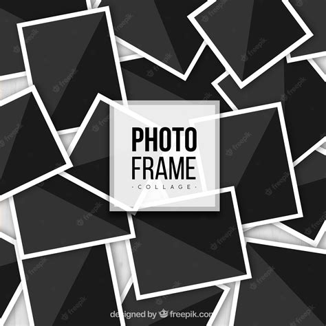Коллаж фоторамки в реалистичном стиле | Премиум векторы