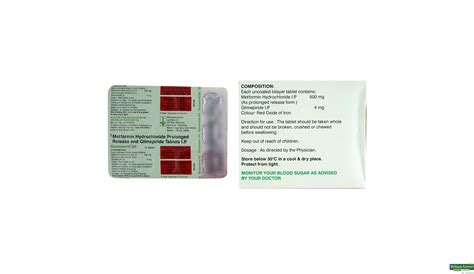 Buy Gluconorm G 4mg 15 Tablets Online At Best Price Wellness Forever