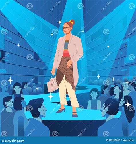 Fashion Models Showing Represent Java Ethnic Kebaya Outfit Trendy