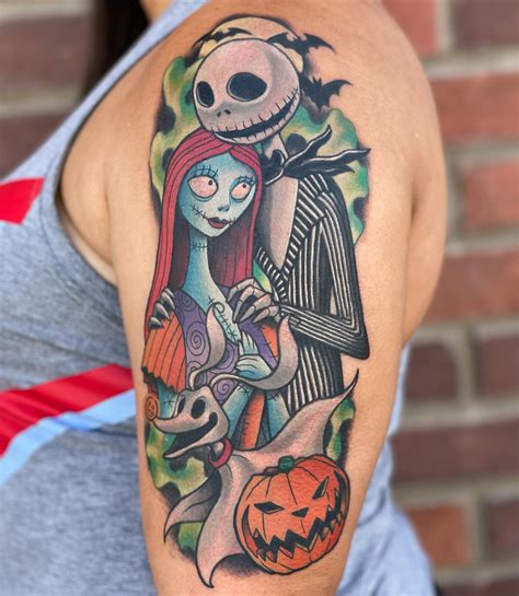 Nightmare Before Christmas Jack And Sally Tattoos Nightmare Before