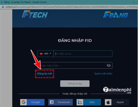 Cách đăng ký FBang, tạo tài khoản FBang, LiveStream, Phát trực tiếp vi