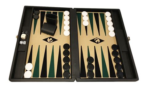 Backgammon Board M Popular 36 Mm Stones Bl Be Bl Gr