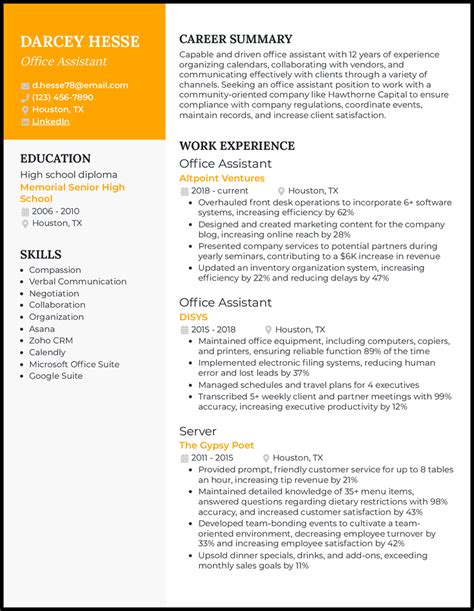 Resume Sample For Office Assistant Image Office Assistant Resume Sample