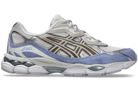 Asics Gel Nyc Cream Cloud Grey Blue Mens 1203a953 100 Gb