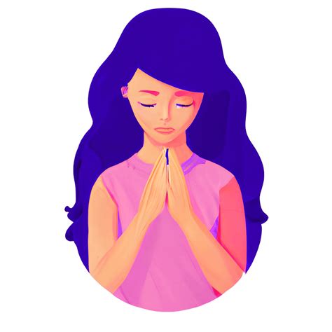 Praying Girl · Creative Fabrica