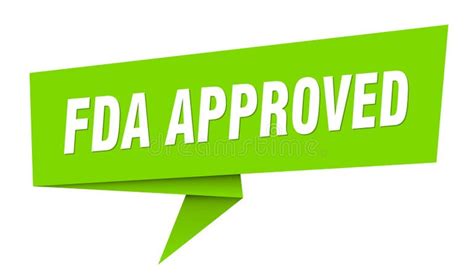 Fda Approved Banner Fda Approved Speech Bubble Label Sticker Sign
