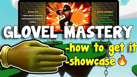 HOW TO GET GLOVEL MASTERY + SHOWCASE | SLAP BATTLES - YouTube