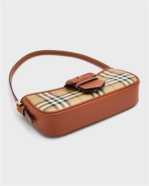 Burberry Check Buckle Shoulder Bag Neiman Marcus