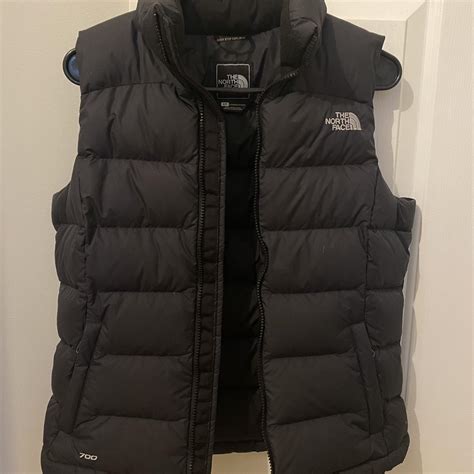 Black North Face Puffer Vest 700 In Perfect Depop
