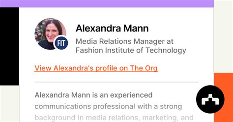 Alexandra Mann Media Relations Manager At Fashion Institute Of