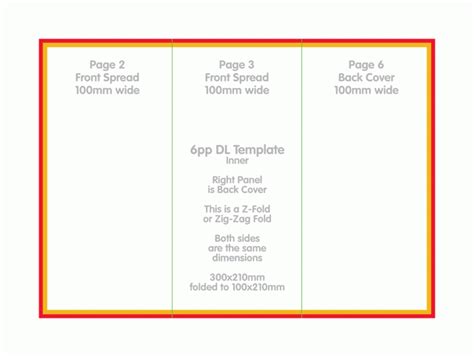 6pp Dl Z Fold Template Skyblue Designworks