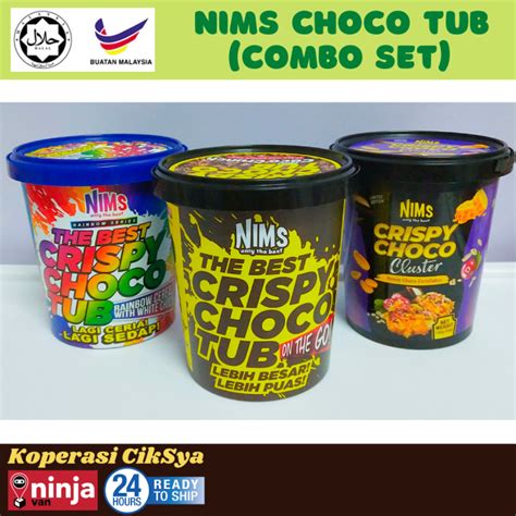 [ Combo Set ] Nims Crispy Choco Tub Chocojar Choco Jar Cocojar Lazada