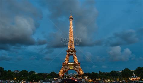 프랑스 파리 에펠탑 야경 사진 무료 다운로드 Lovepik