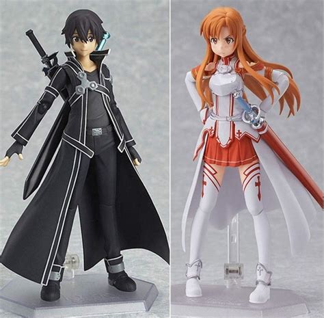 Sword Art Online Kirito And Asuna Action Figures 15cm Kirito