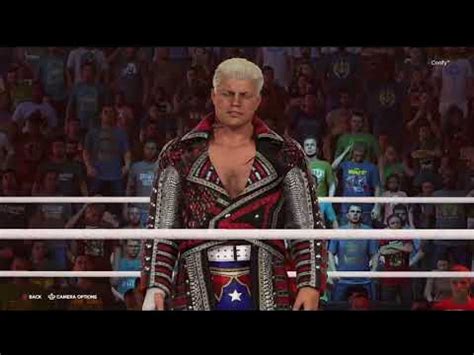 Cody Rhodes Updated Entrance With Lots Of Pyro Youtube
