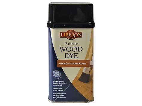 Liberon 014339 Palette Wood Dye Georgian Mahogany 250ml Libwdpgm250