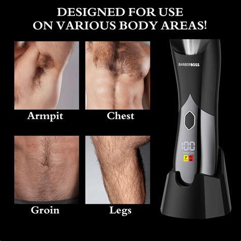 Barberboss Qr 2020 Groin And Body Hair Trimmer Mens Pubic Hair Trim
